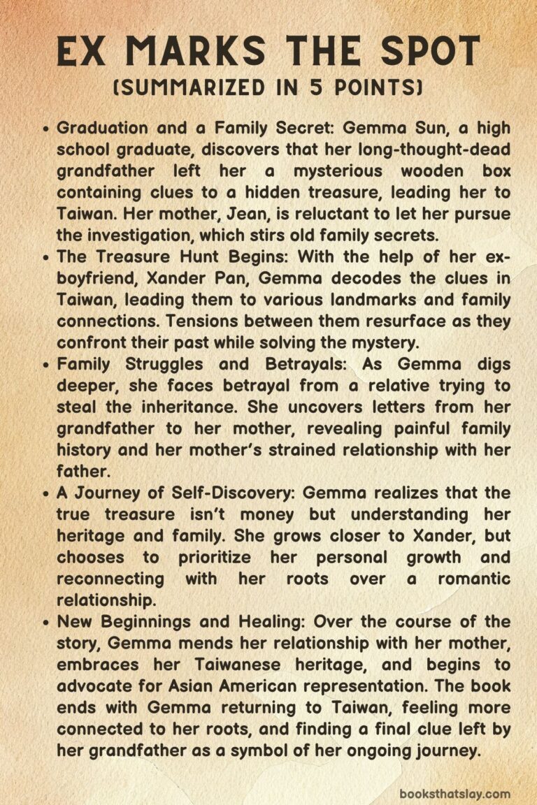 Ex Marks The Spot Summary, Characters and Themes