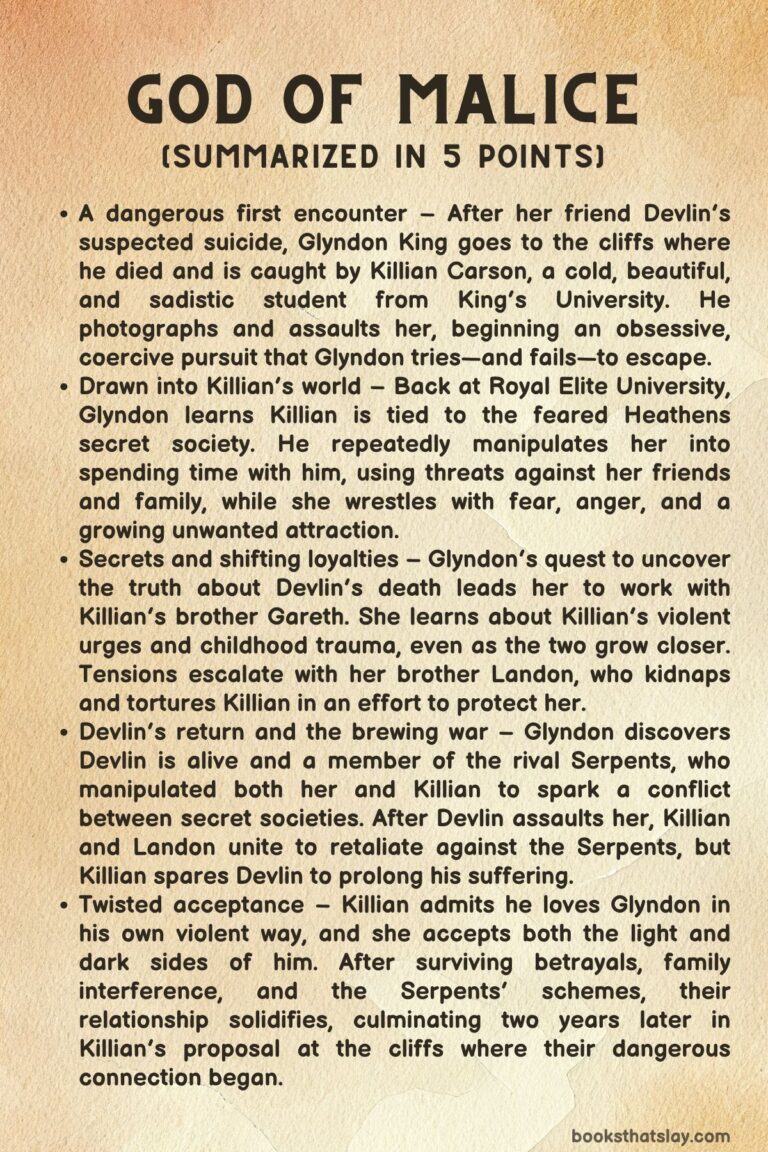 God of Malice Summary, Characters and Themes