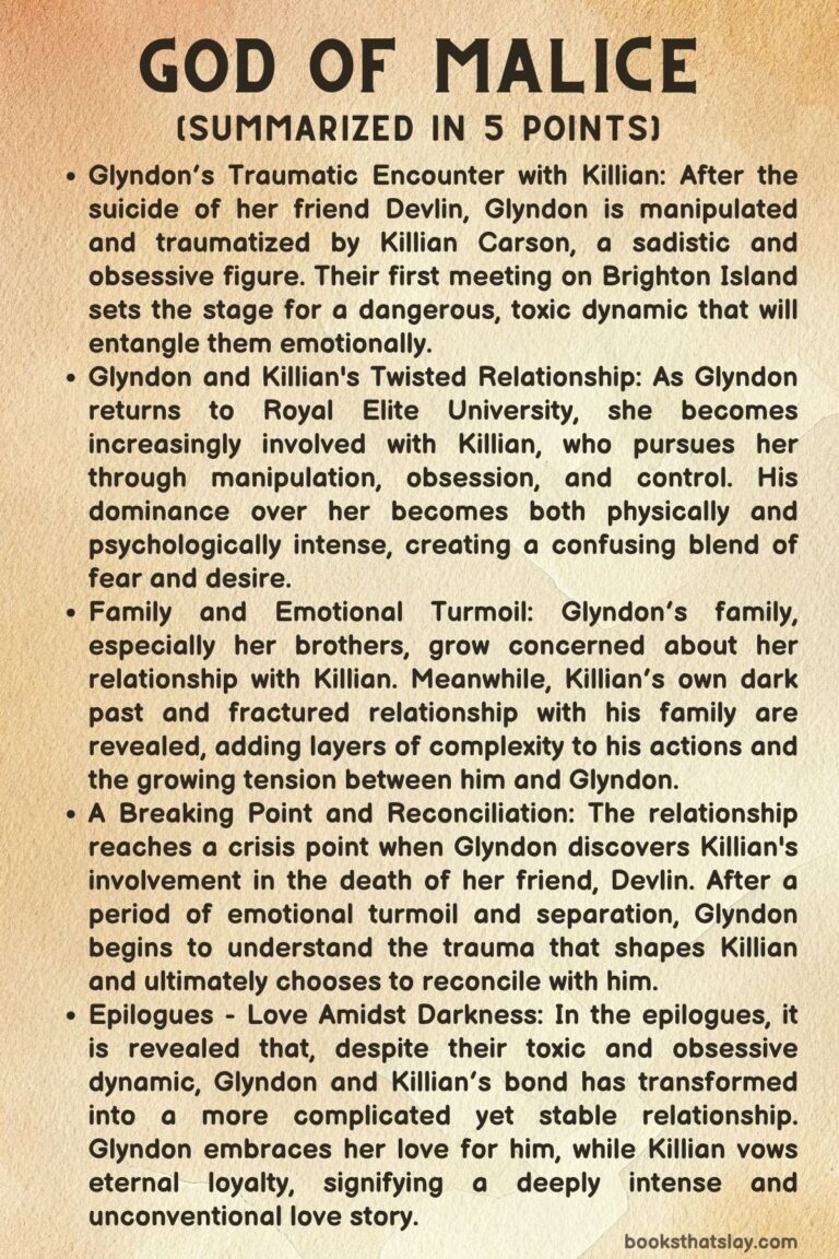 God of Malice Summary, Characters and Themes