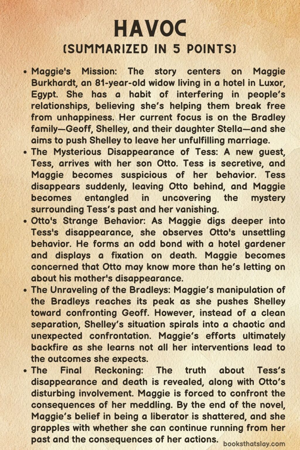 Havoc by Christopher Bollen Summary, Characters and Themes