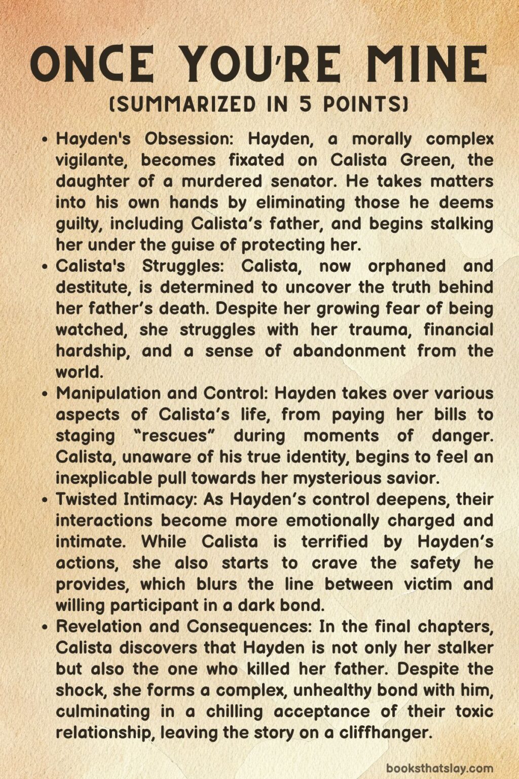 Once You’re Mine Summary, Characters and Themes