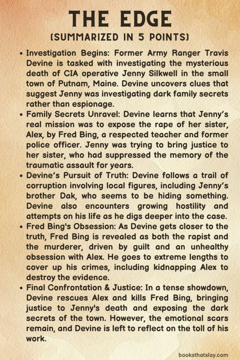 The Edge by David Baldacci Summary, Characters and Themes