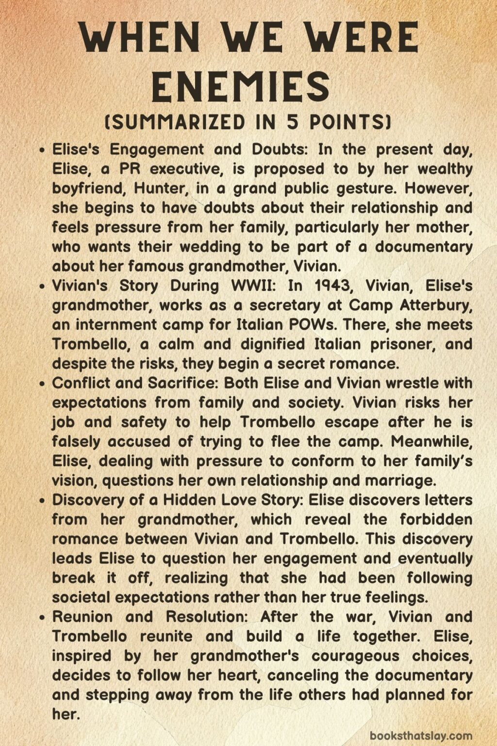 When We Were Enemies Summary, Characters and Themes