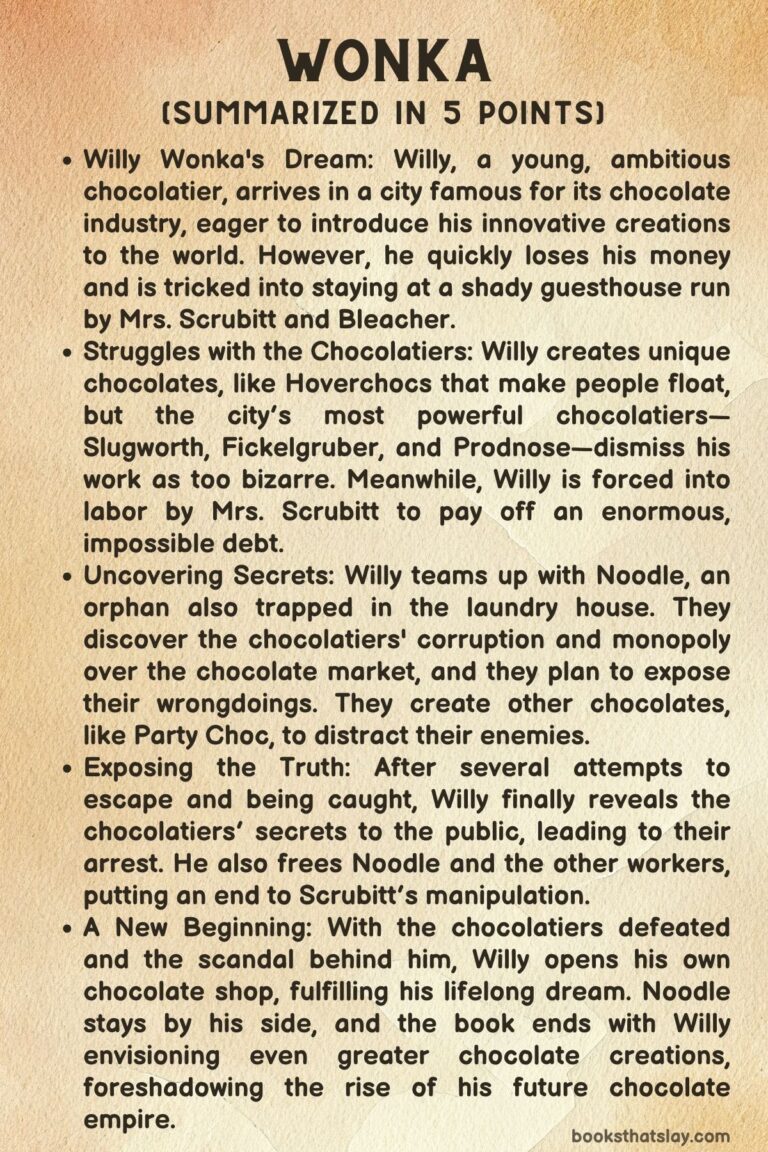 Wonka by Sibéal Pounder Summary, Characters and Themes