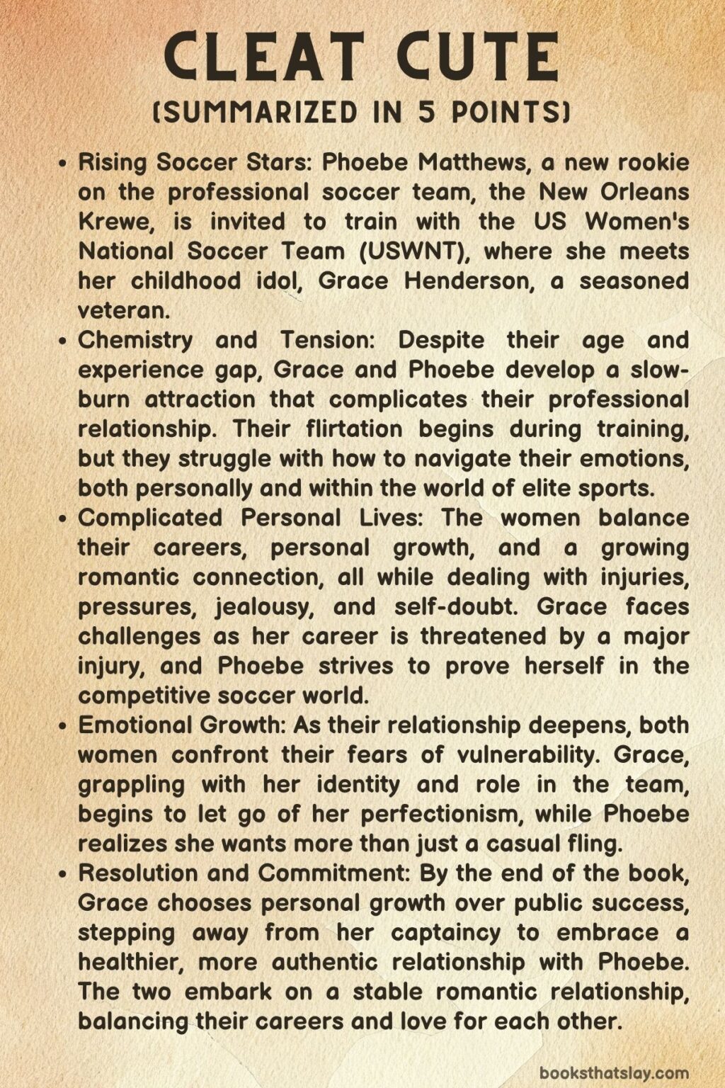 Cleat Cute Summary, Characters and Themes