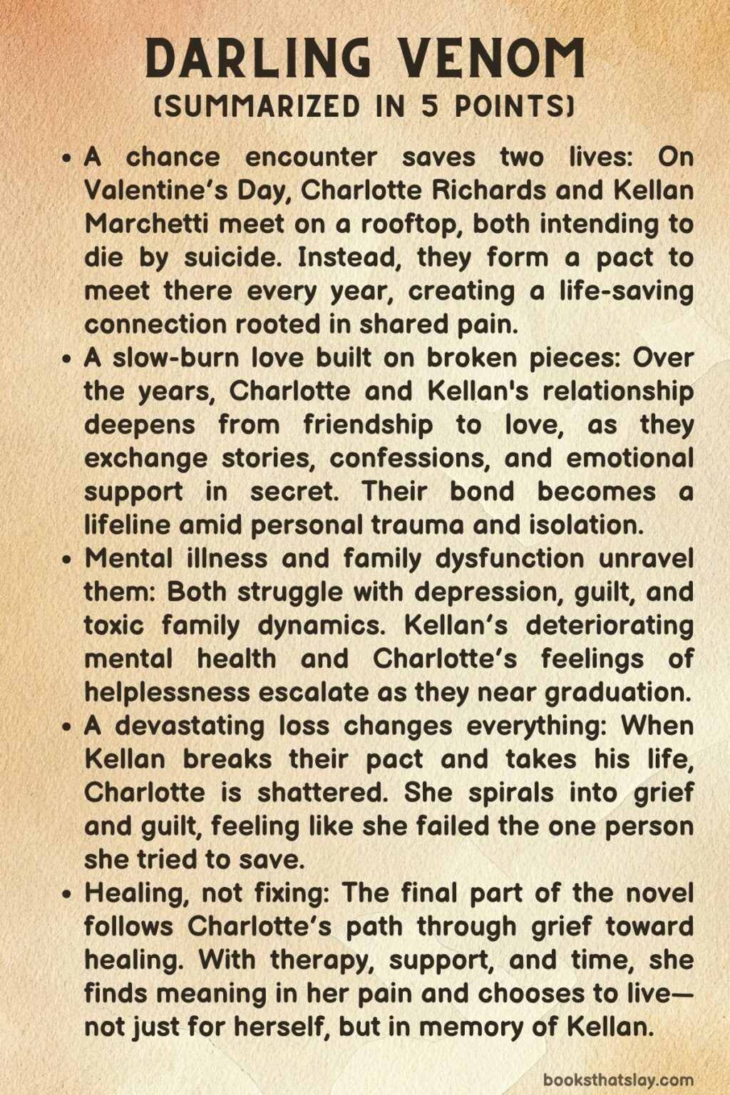 Darling Venom Summary, Characters and Themes