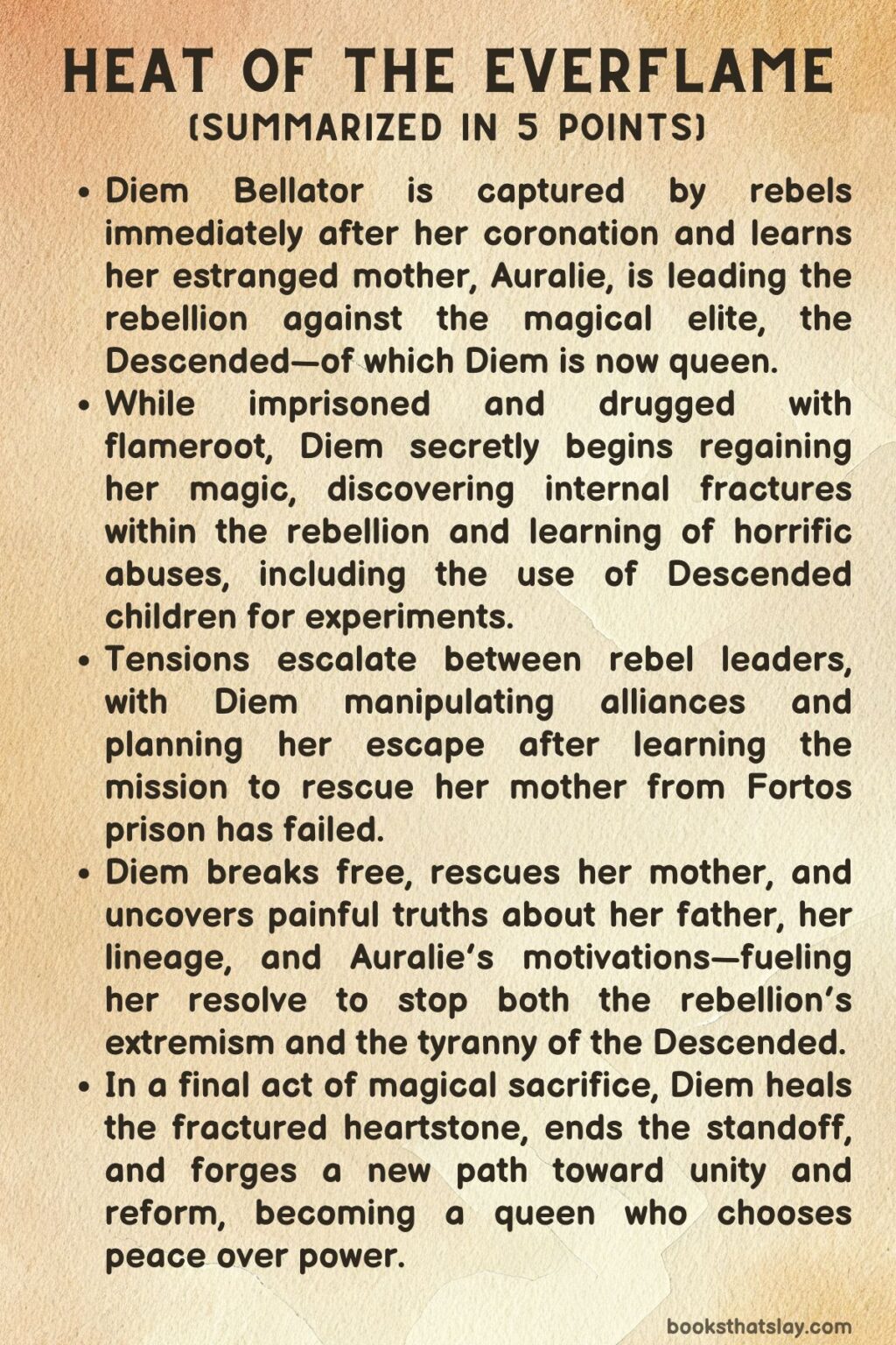 Heat of The Everflame Summary, Characters and Themes