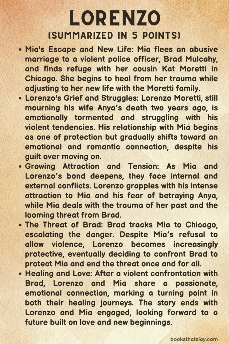 Lorenzo by Sadie Kincaid Summary, Characters and Themes