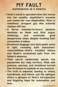 My Fault by Mercedes Ron Summary, Characters and Themes