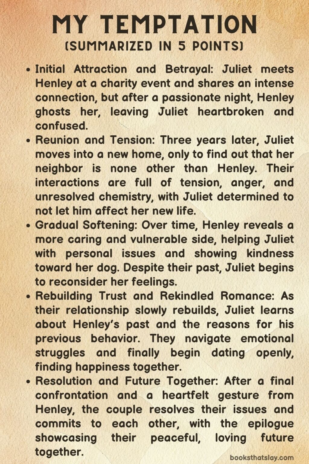 My Temptation by T.L. Swan Summary, Characters and Themes