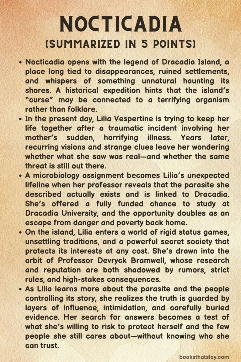 Nocticadia Summary, Characters and Themes