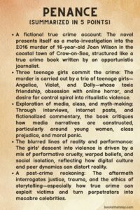 Penance by Eliza Clark Summary, Characters and Themes