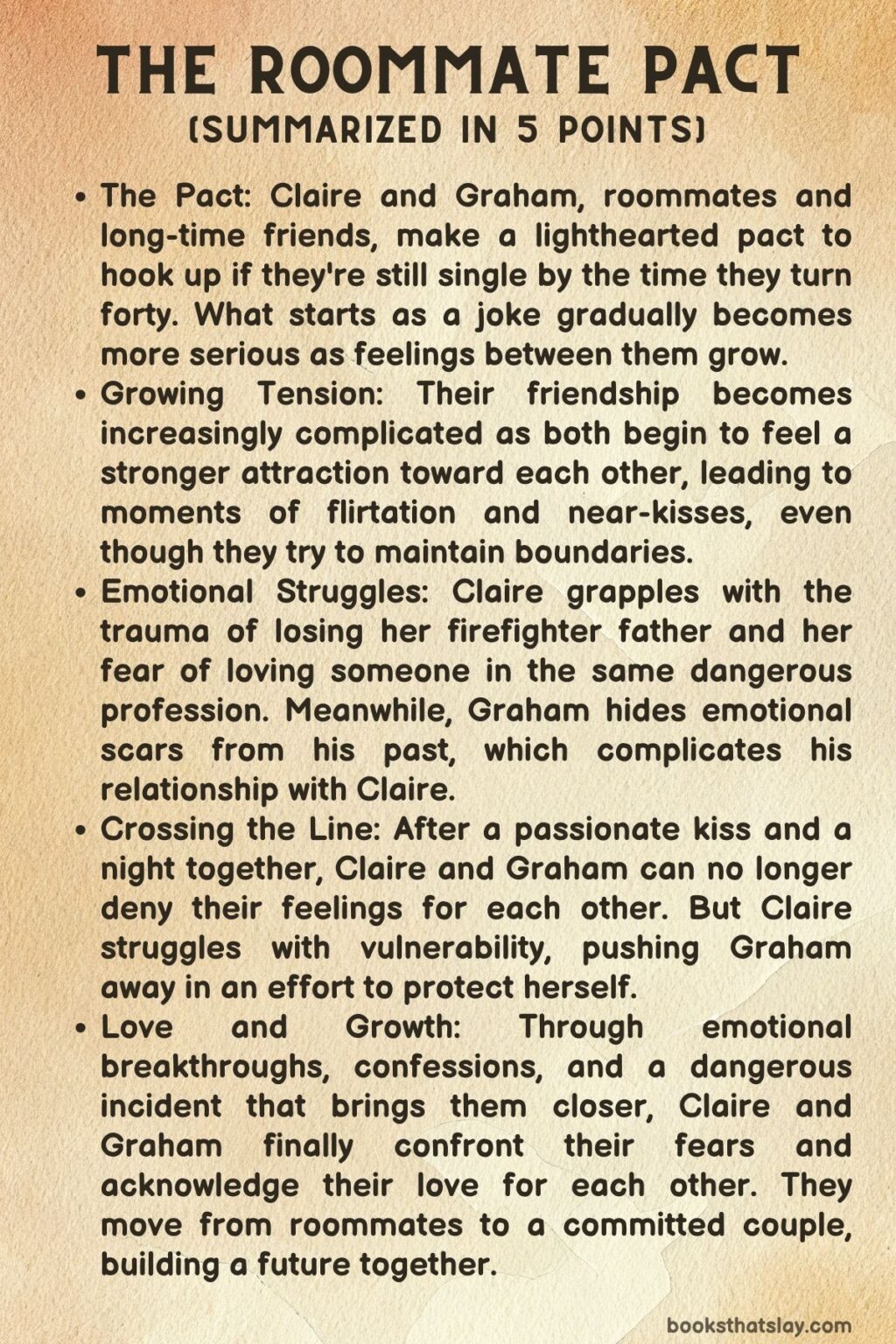 The Roommate Pact Summary, Characters and Themes