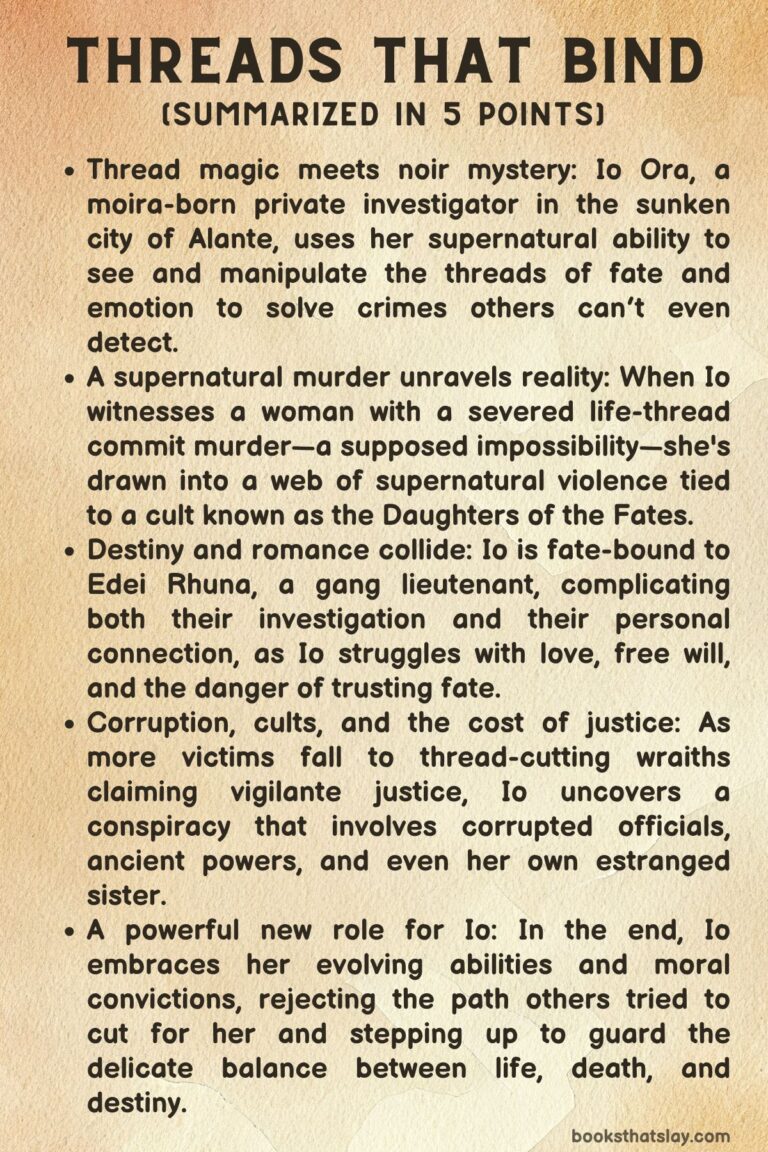 Threads That Bind Summary, Characters and Themes