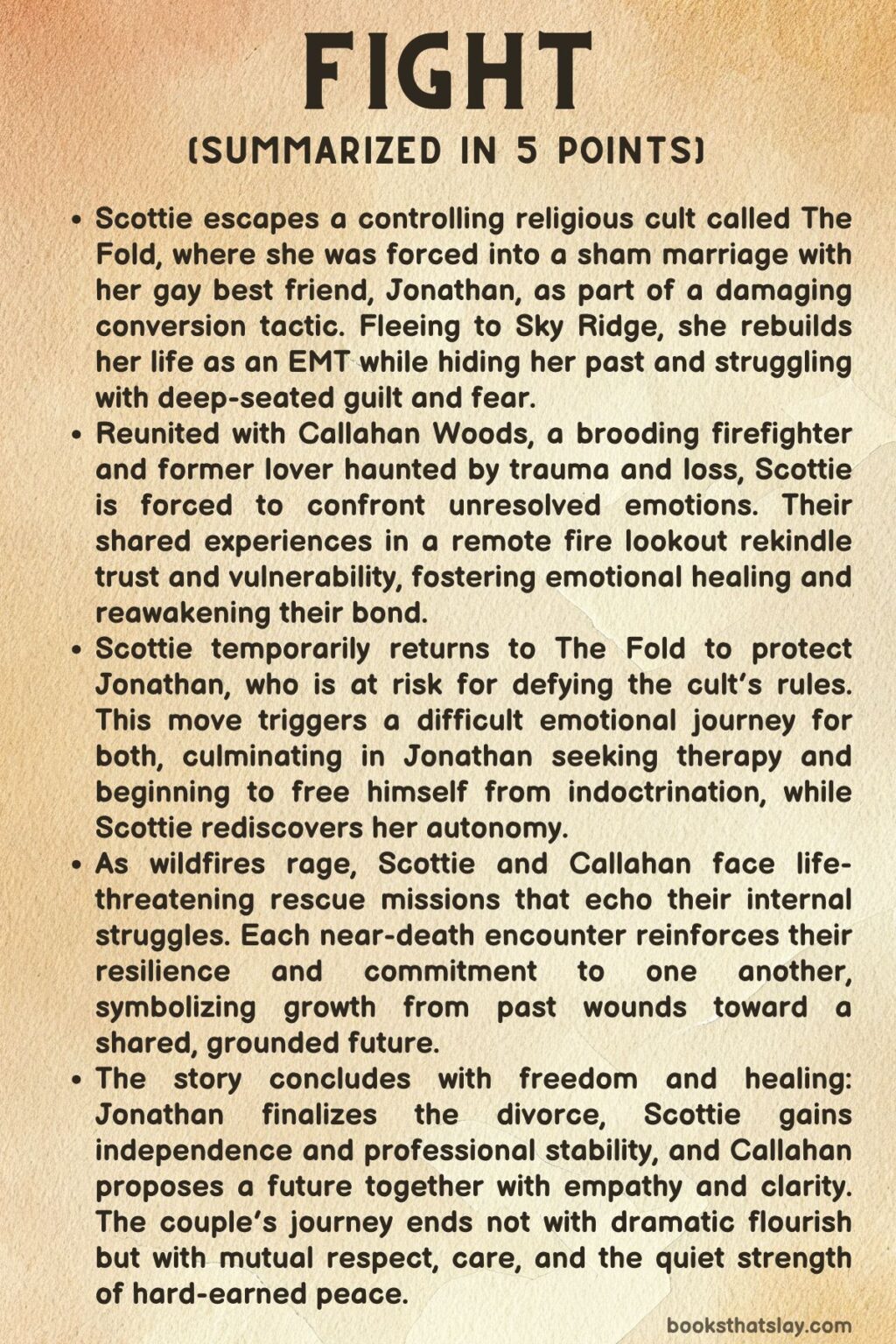 Fight by Sloane St. James Summary, Characters and Themes