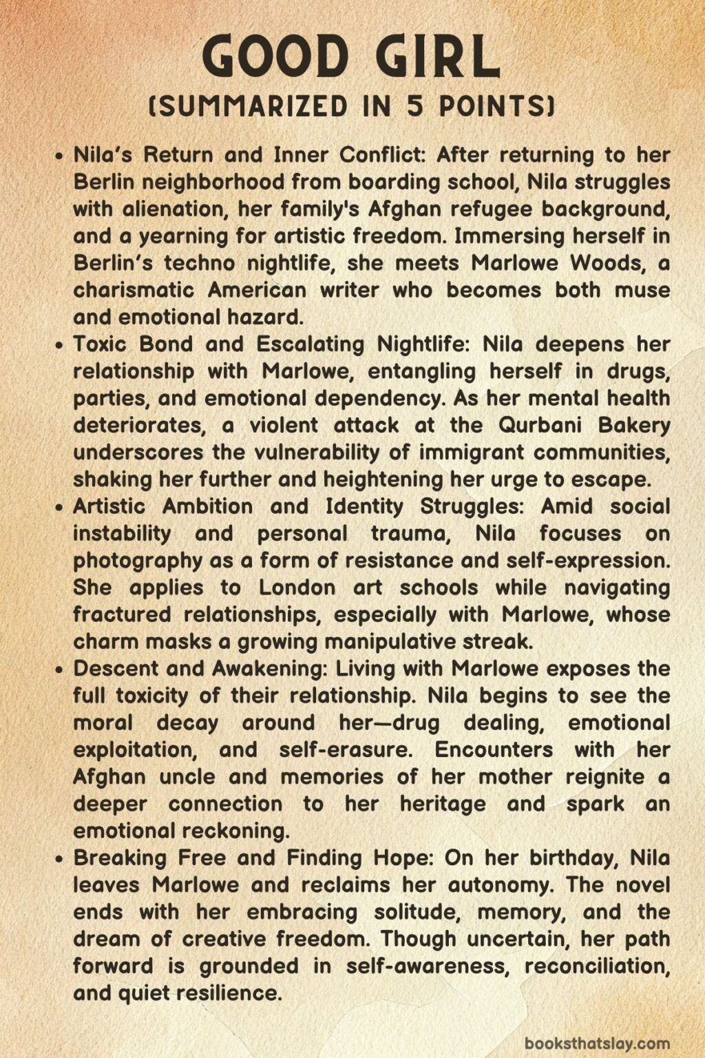 Good Girl by Aria Aber Summary, Characters and Themes
