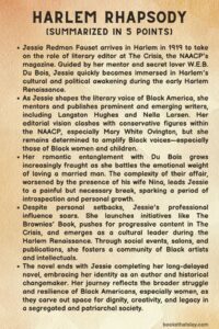 Harlem Rhapsody Summary, Characters and Themes
