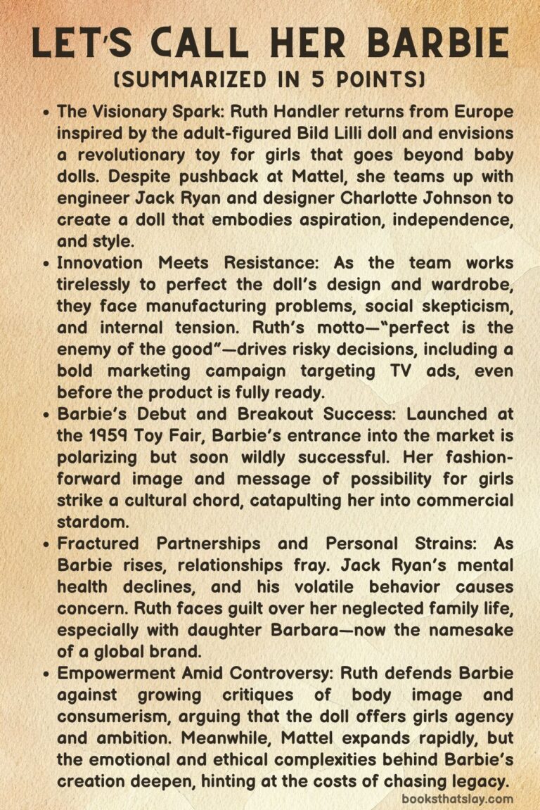 Let's Call Her Barbie Summary, Characters and Themes