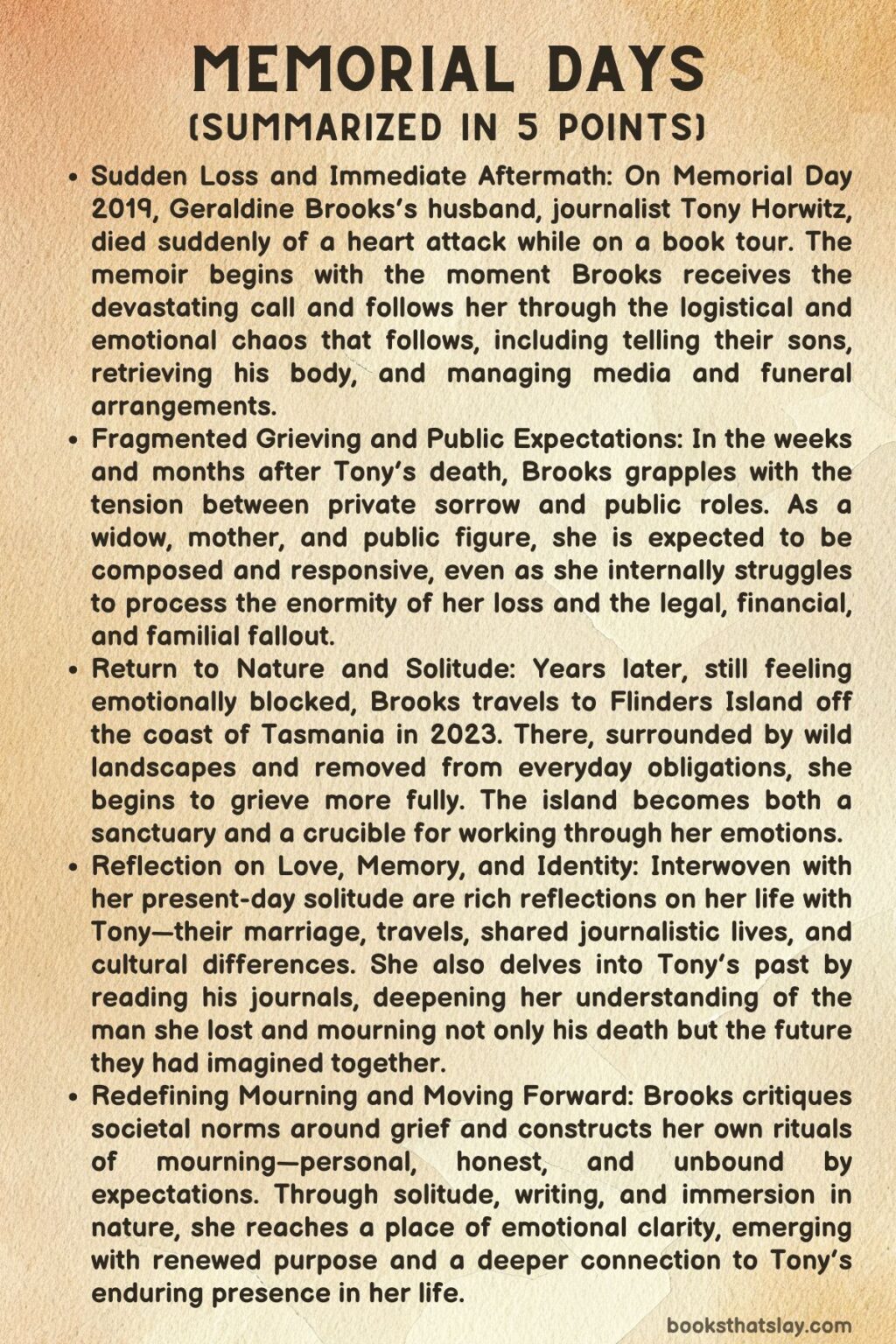 Memorial Days by Geraldine Brooks Summary, Analysis and Themes