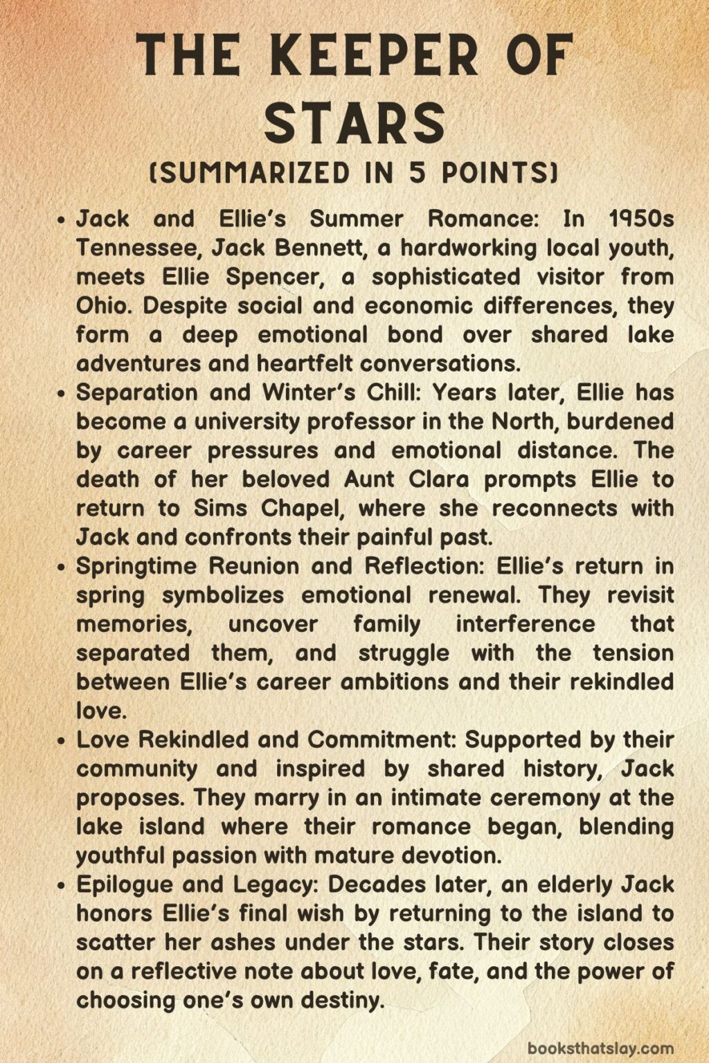 The Keeper of Stars Summary, Characters and Themes