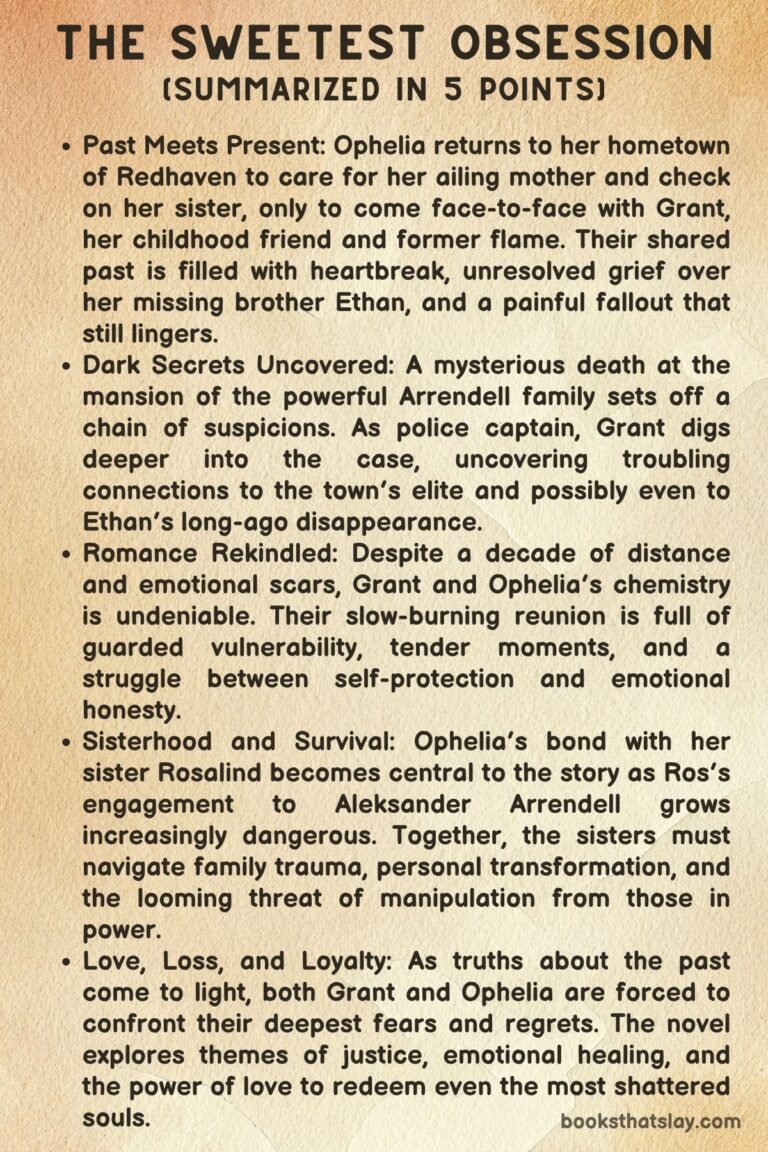The Sweetest Obsession Summary, Characters and Themes