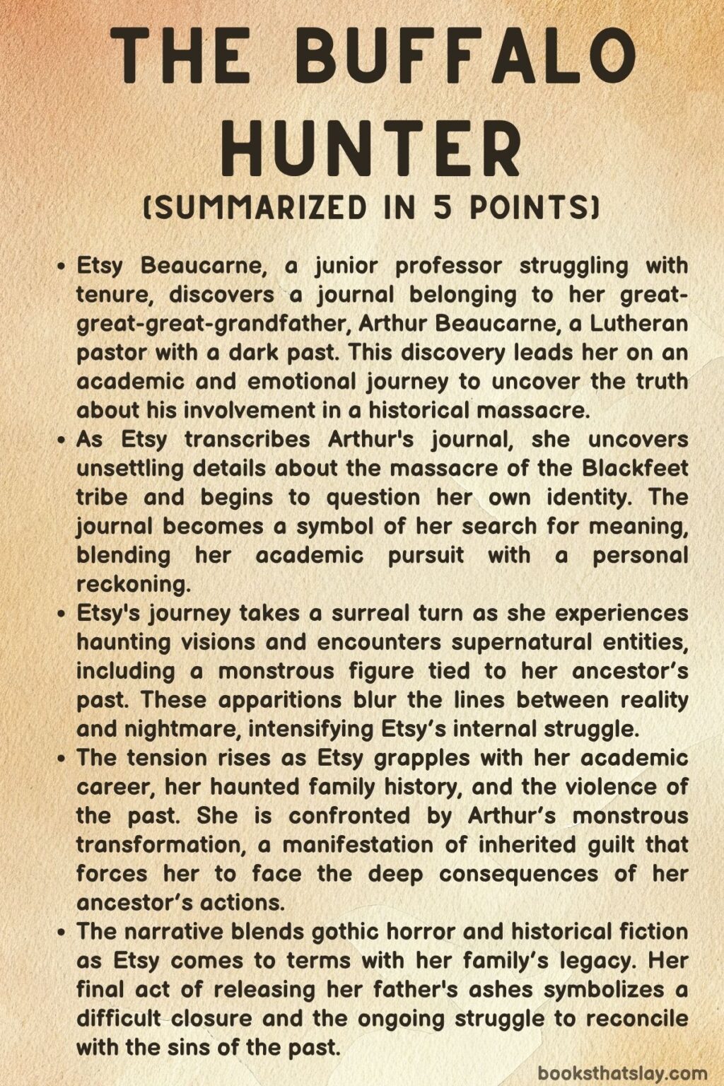 The Buffalo Hunter Summary, Characters and Themes