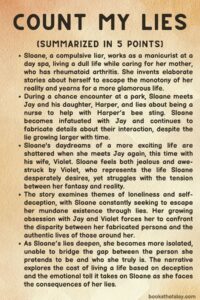 Count My Lies Summary, Characters and Themes