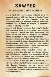 Sawyer by Jessica Peterson Summary, Characters and Themes