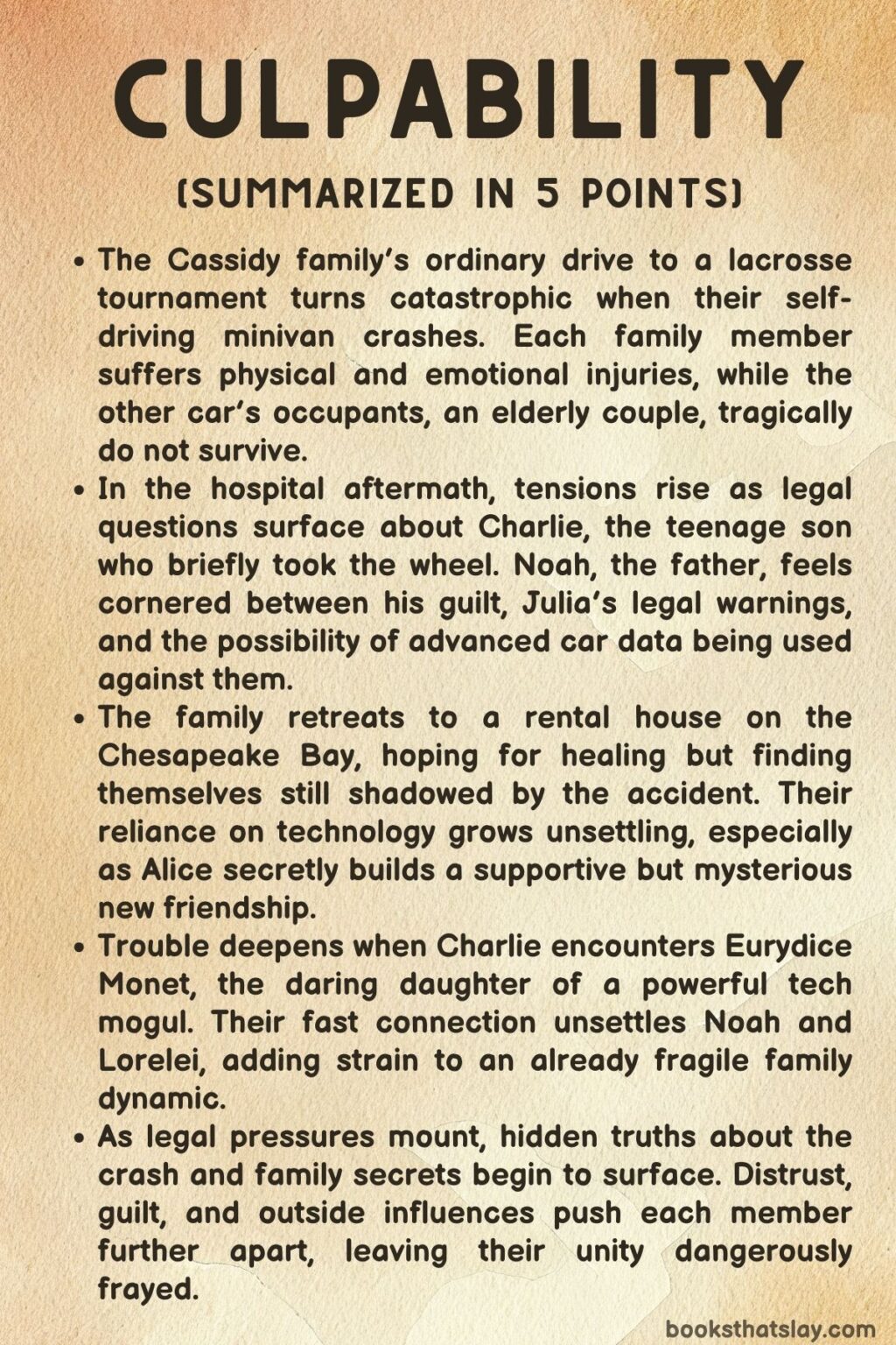 Culpability by Bruce Holsinger Summary, Characters and Themes