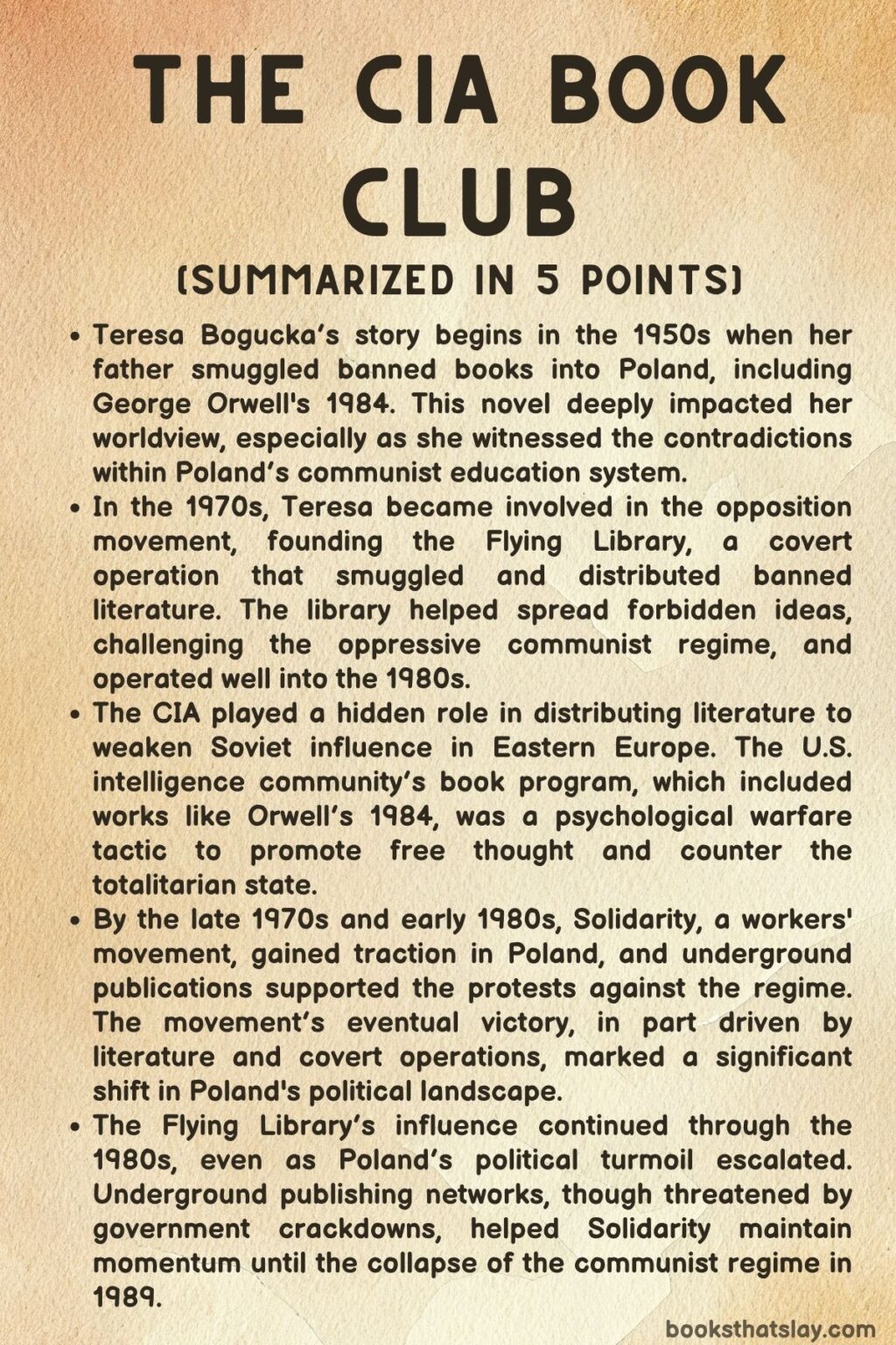 The CIA Book Club Summary and Analysis