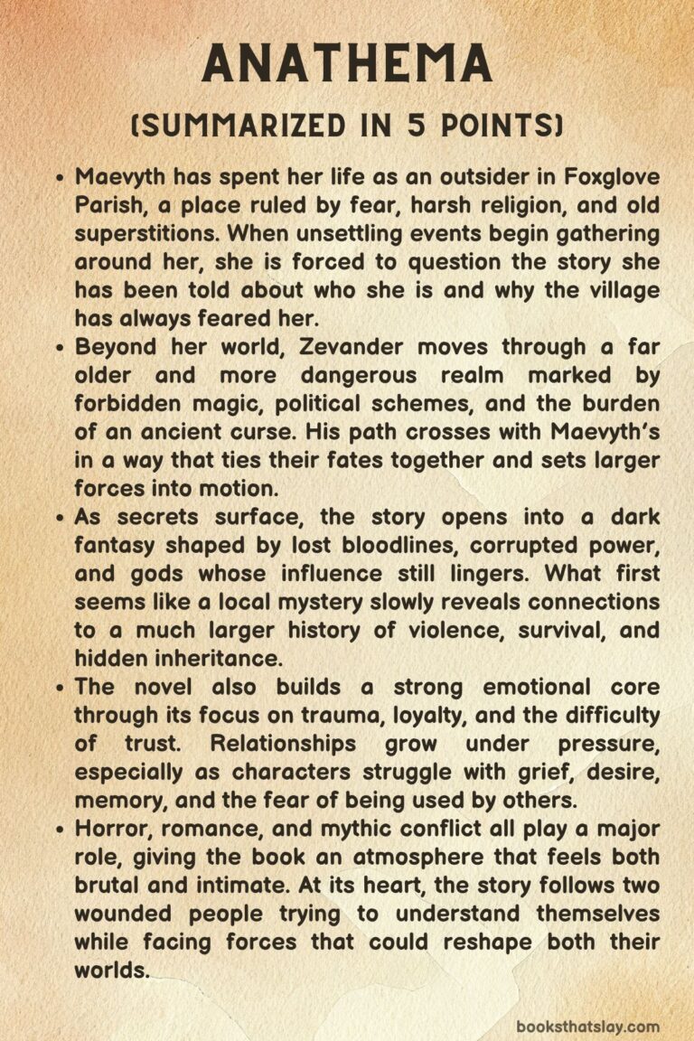 Anathema by Keri Lake Summary, Characters and Themes