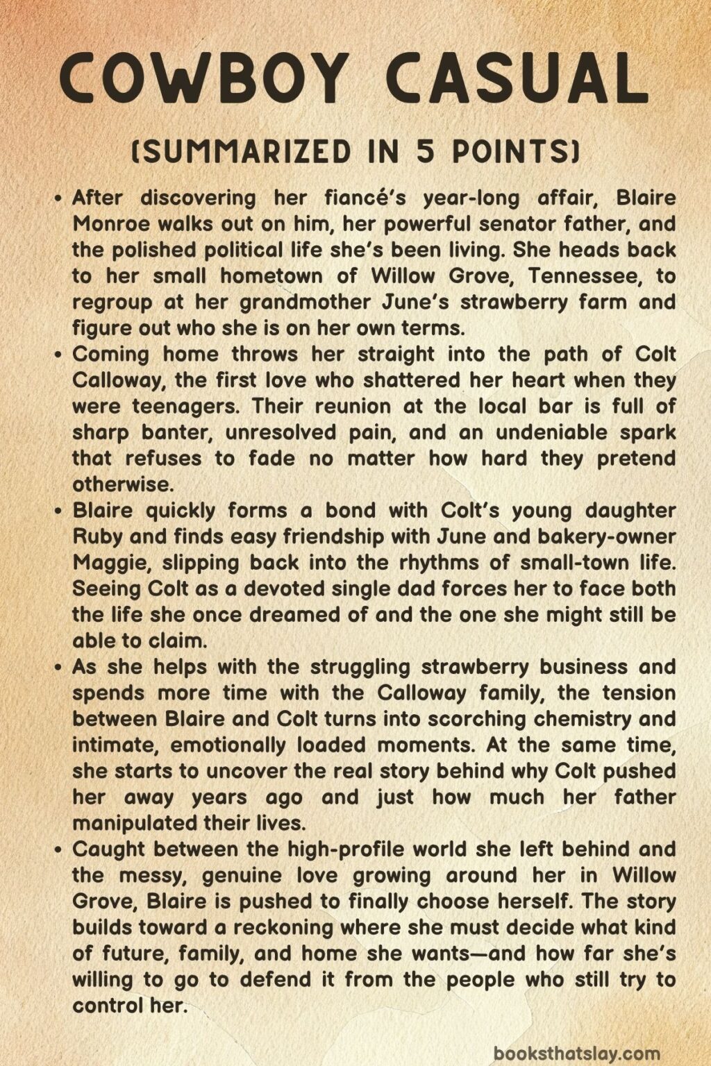 Cowboy Casual Summary, Characters and Themes