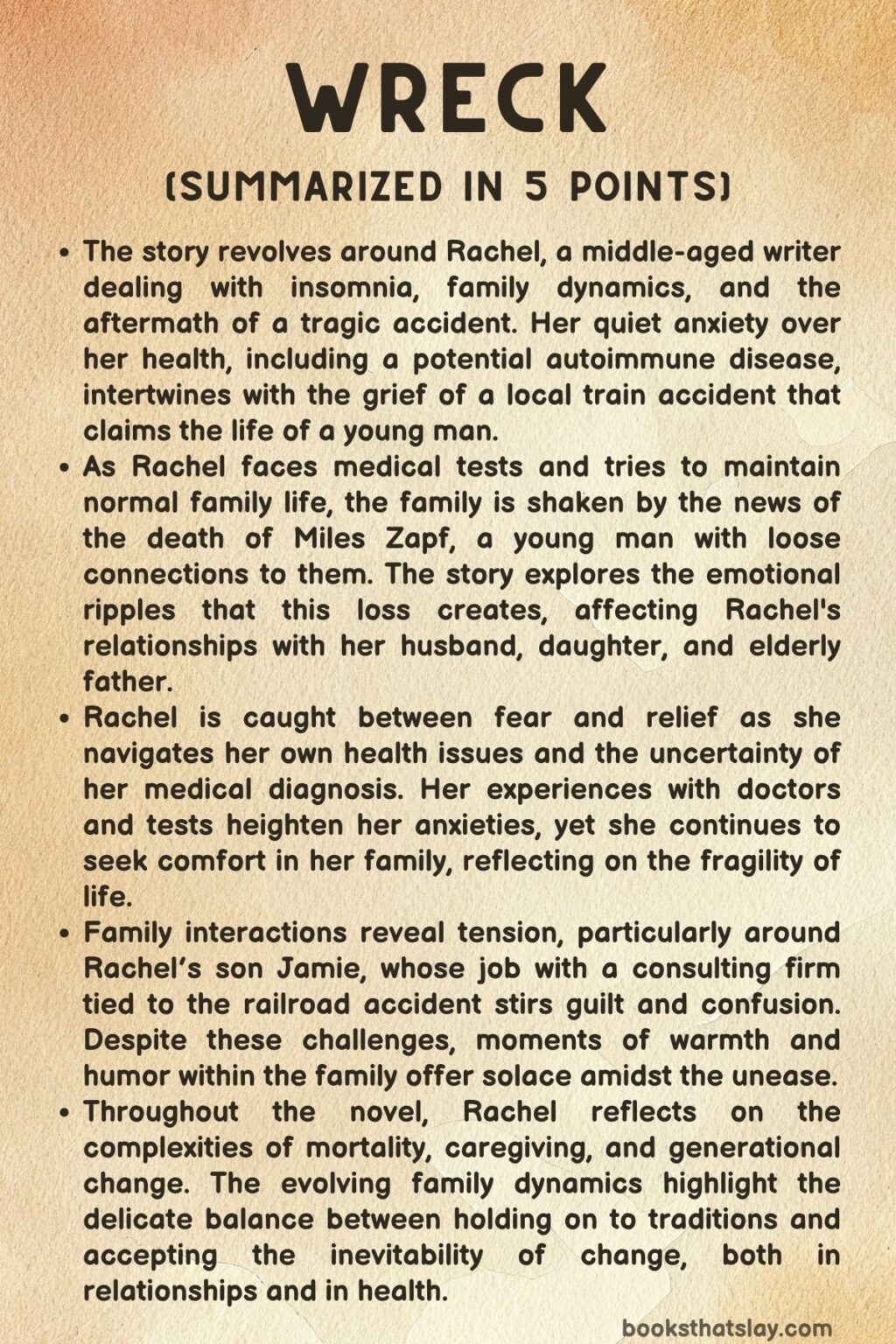 Wreck by Catherine Newman Summary, Characters and Themes