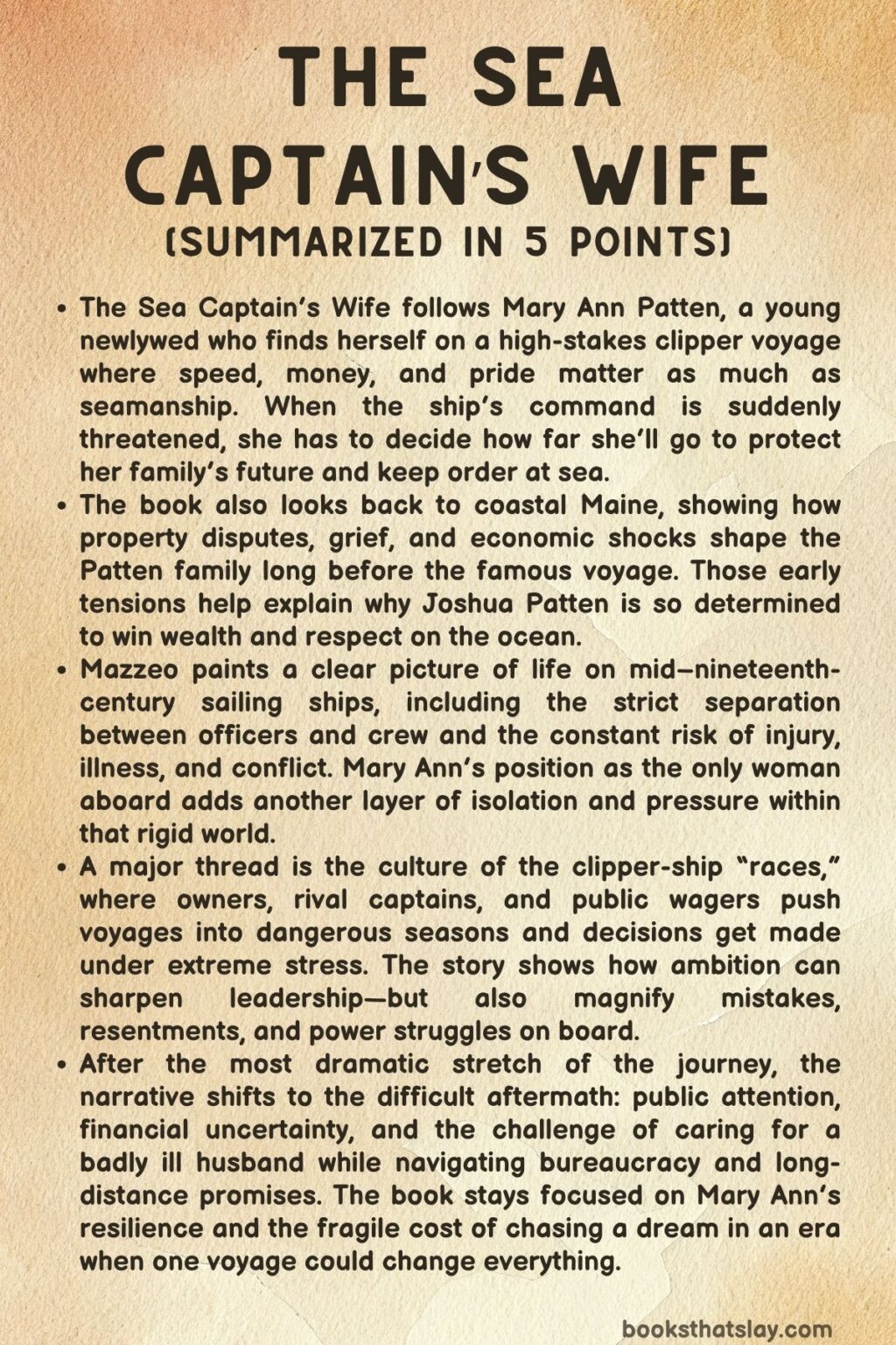 The Sea Captain’s Wife Summary, Characters and Themes