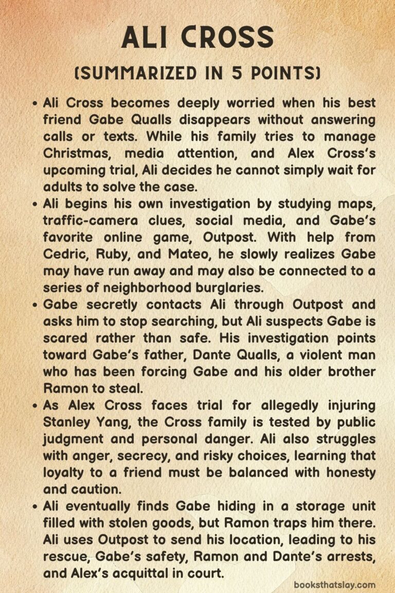 Ali Cross Summary, Characters and Themes