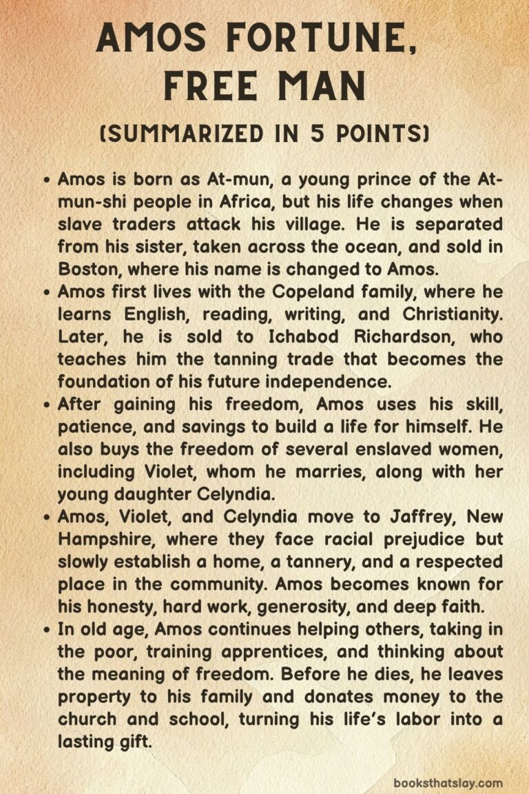 Amos Fortune, Free Man Summary, Characters and Themes