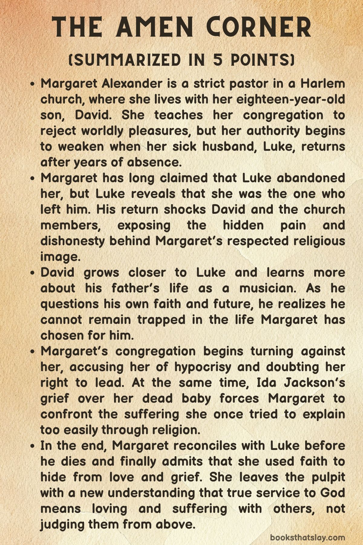 The Amen Corner Summary, Characters and Themes